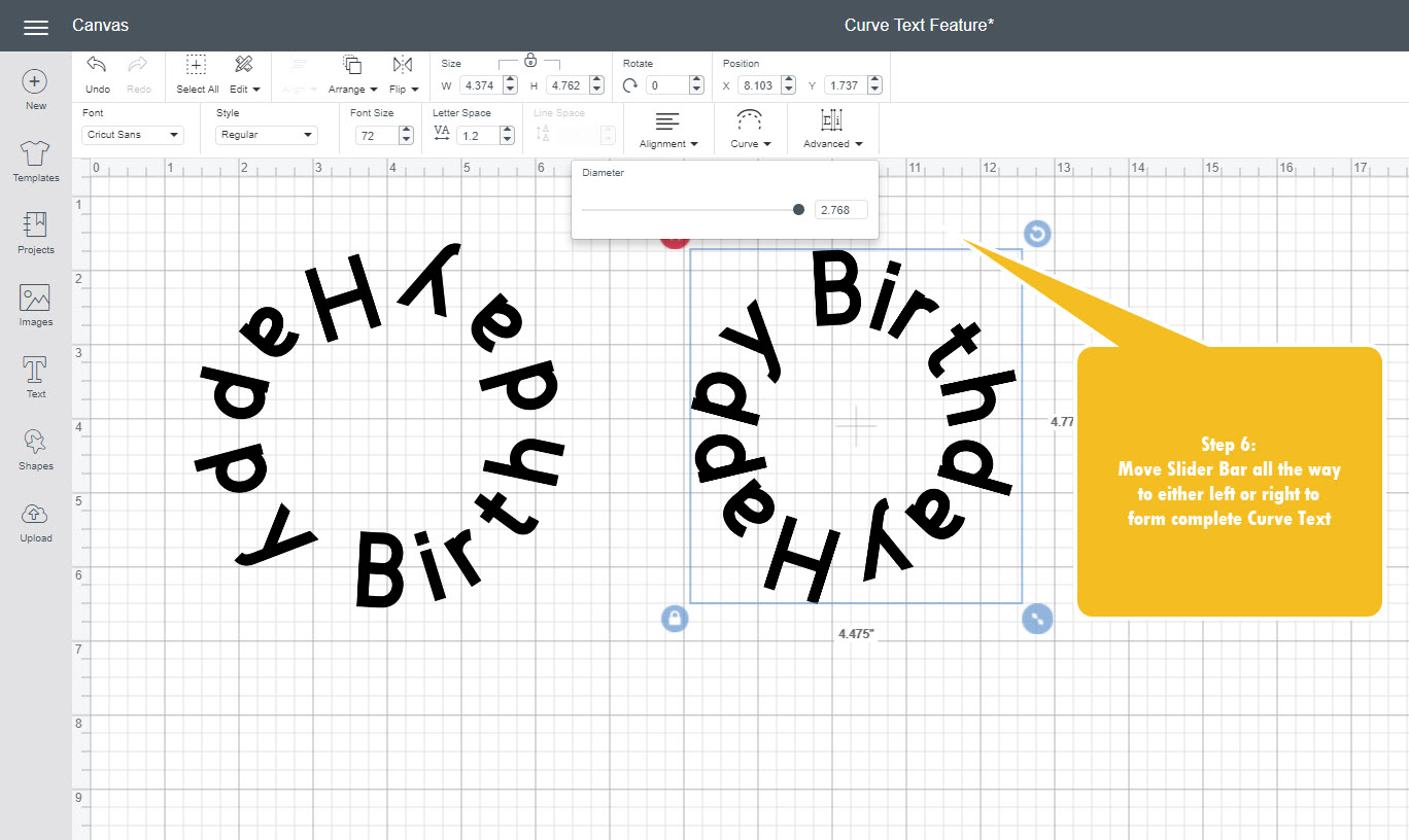 Easy Steps to Use Cricut Curve Text Feature Like a Pro - Scrap Me Quick ...